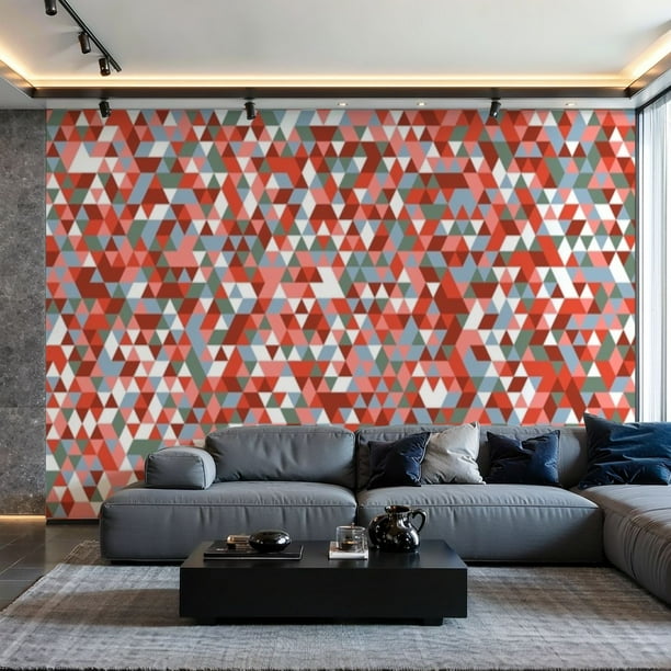 colourful patterned wallpaper