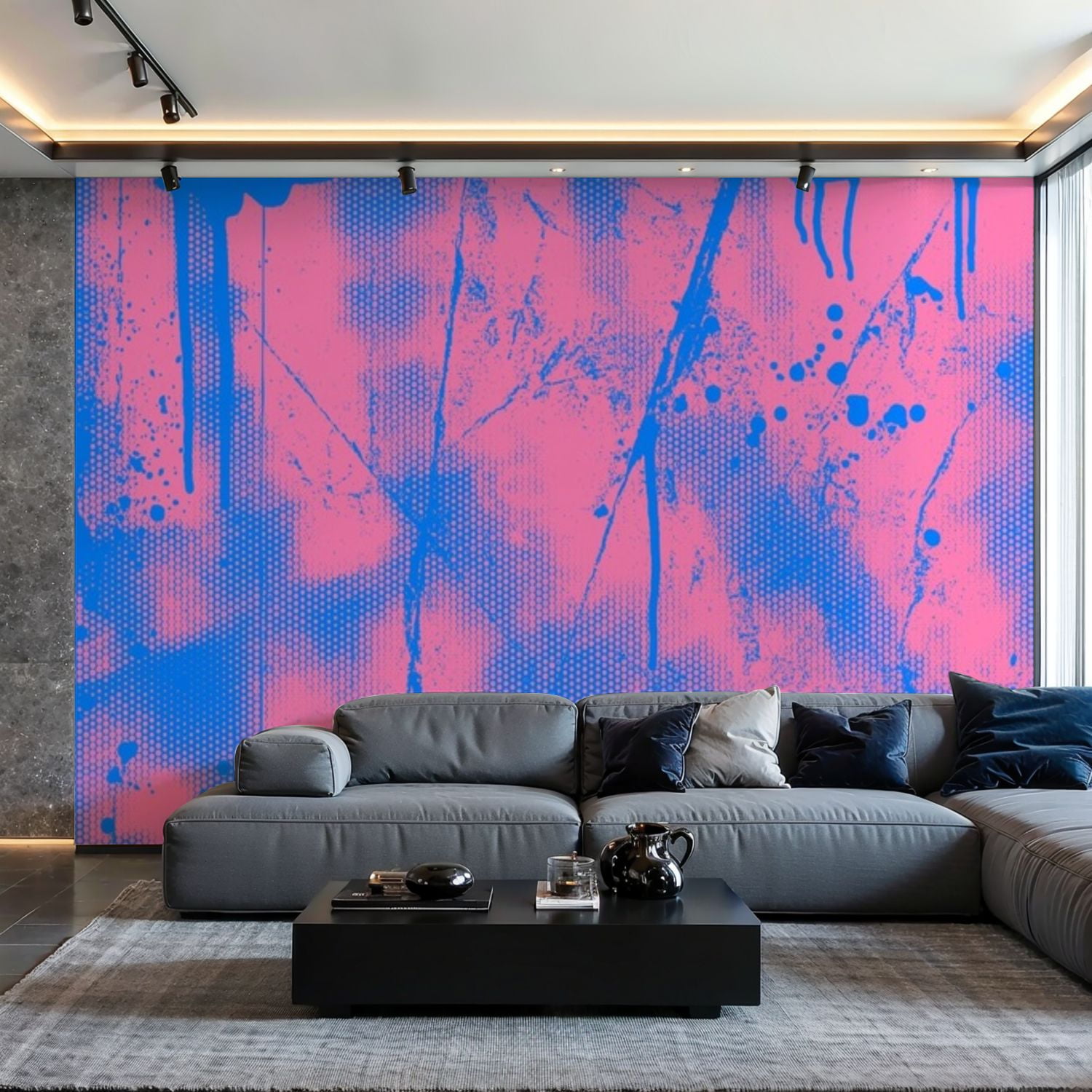 Prxcm Peel and Stick Canvas Wallpaper Graffiti punk style grunge ...