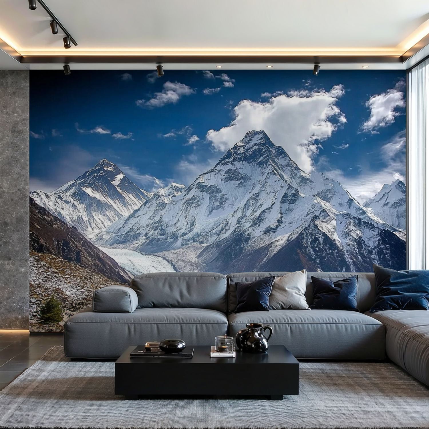 Prxcm Peel and Stick Canvas Wallpaper Himalayas mountain Mt Everest Art ...