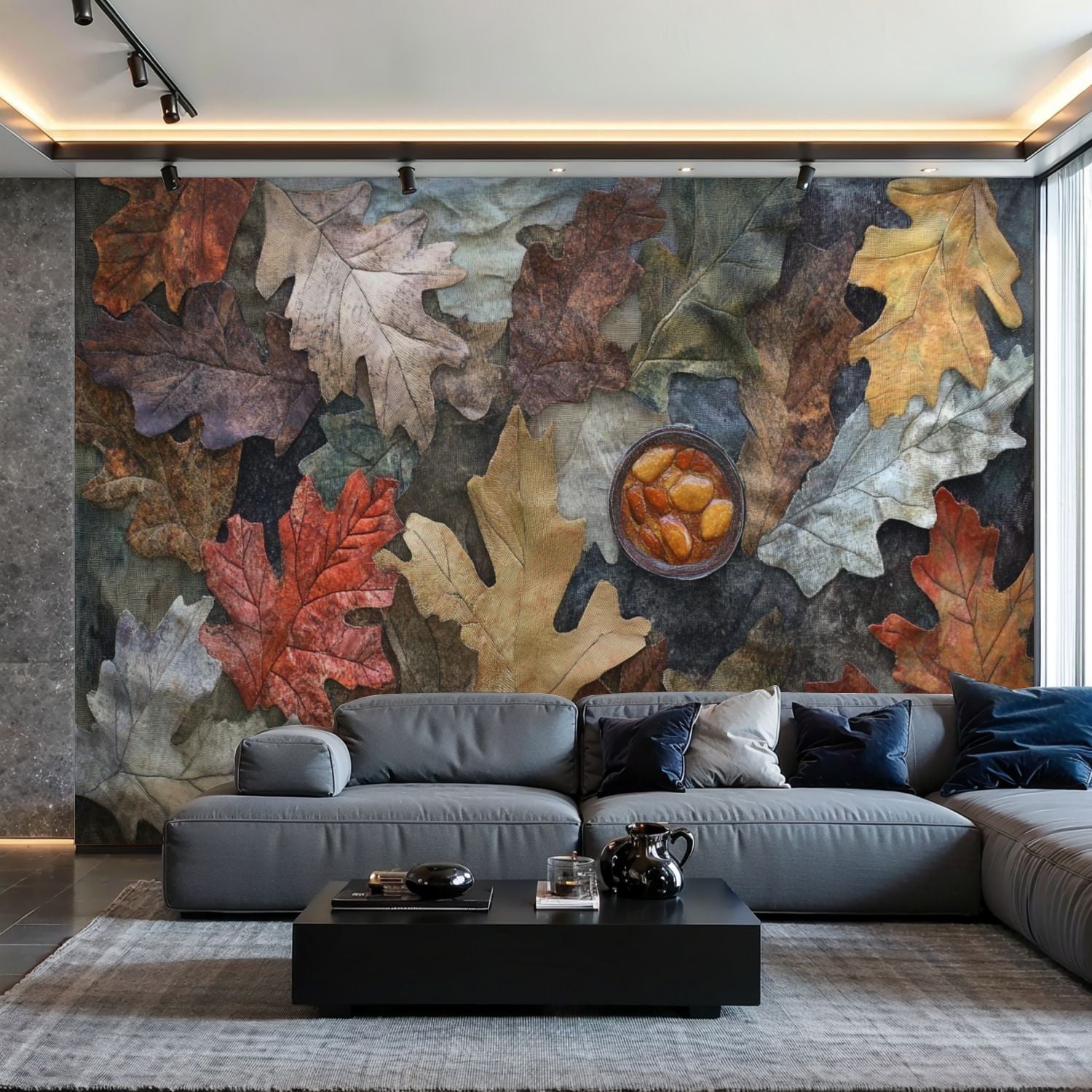 Prxcm Peel and Stick Canvas Wallpaper Thanksgiving Tactile Collage ...