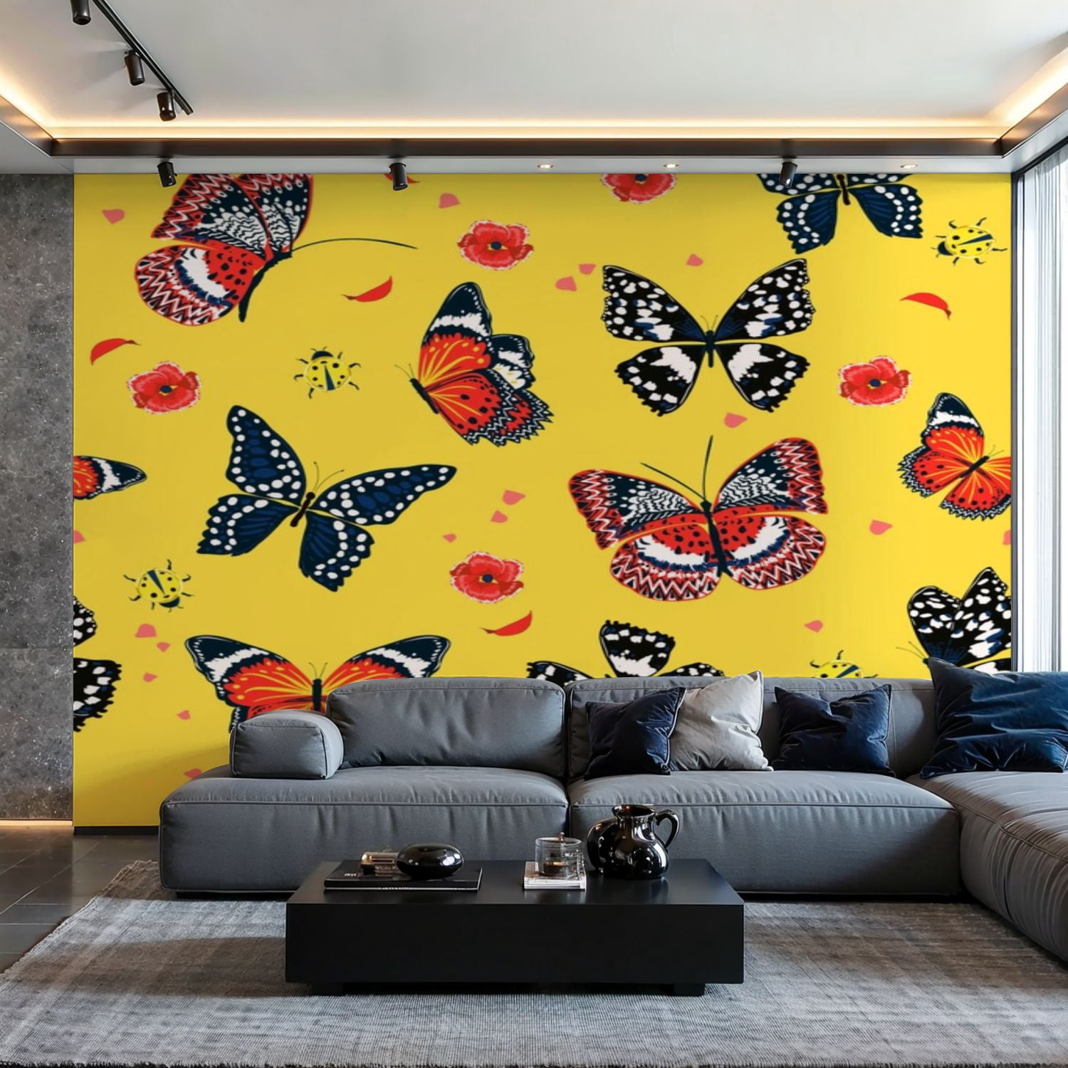 Prxcm Peel and Stick Canvas Wallpaper Trendy colorful summer ...