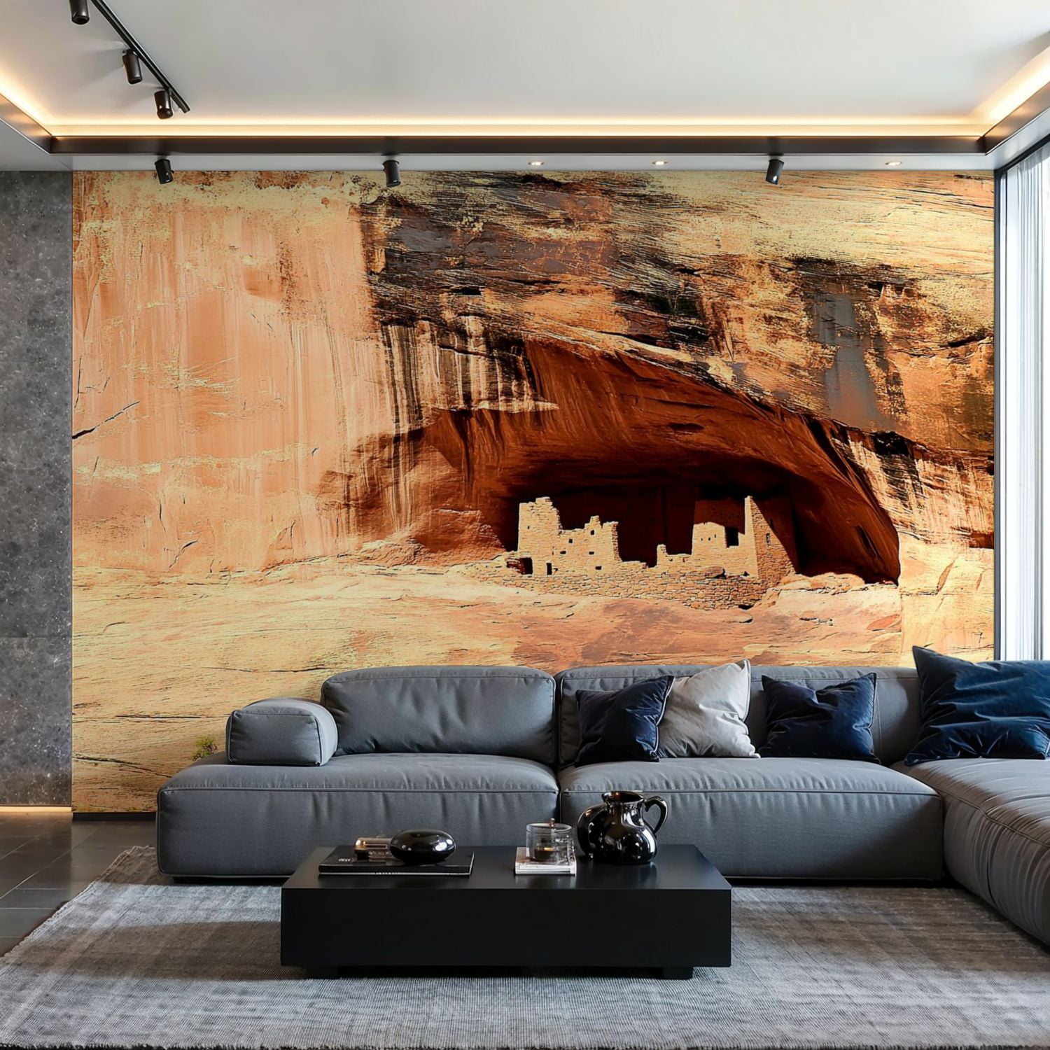 Prxcm Peel and Stick Canvas Wallpaper White House Ruins Canyon De ...