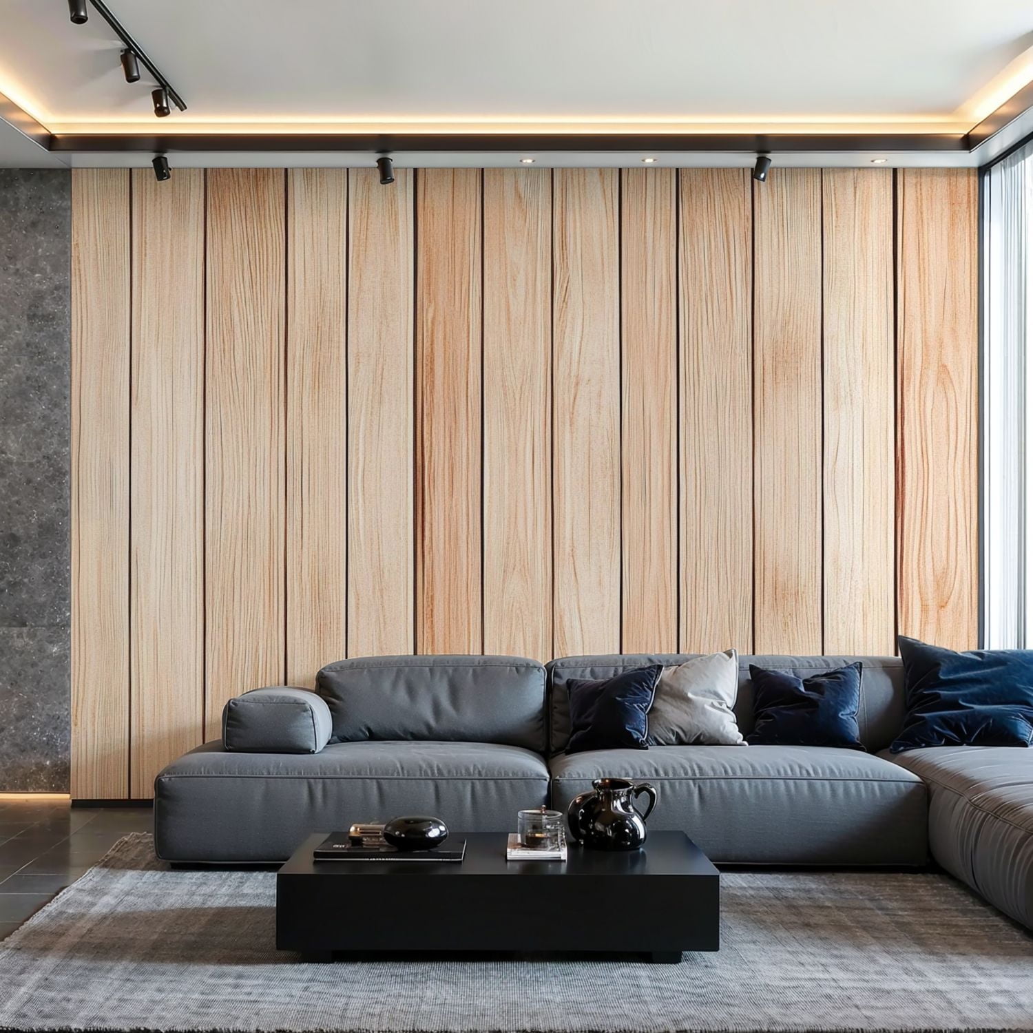 Prxcm Peel and Stick Canvas Wallpaper Wood texture oak wood texture Art ...