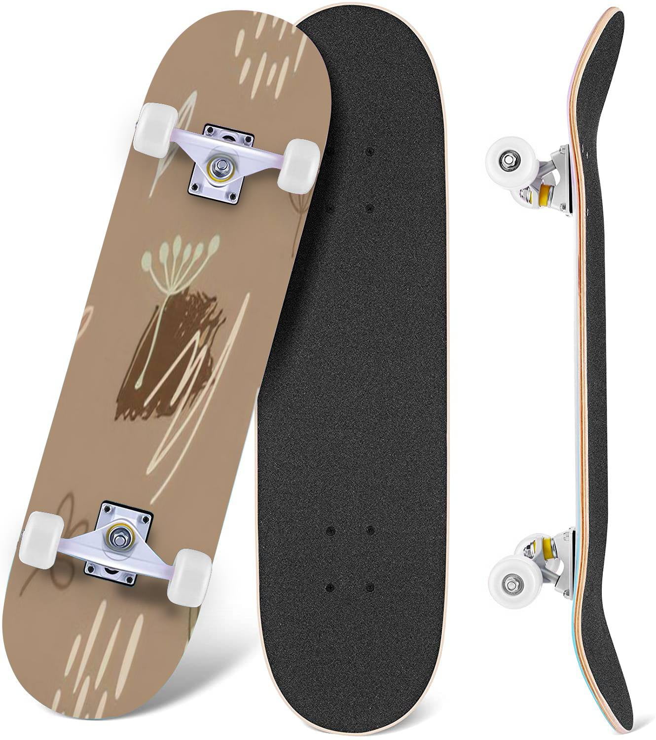 Prxcm Skateboard Complete for Beginners Adults Teens 31 x 8" Boho ...