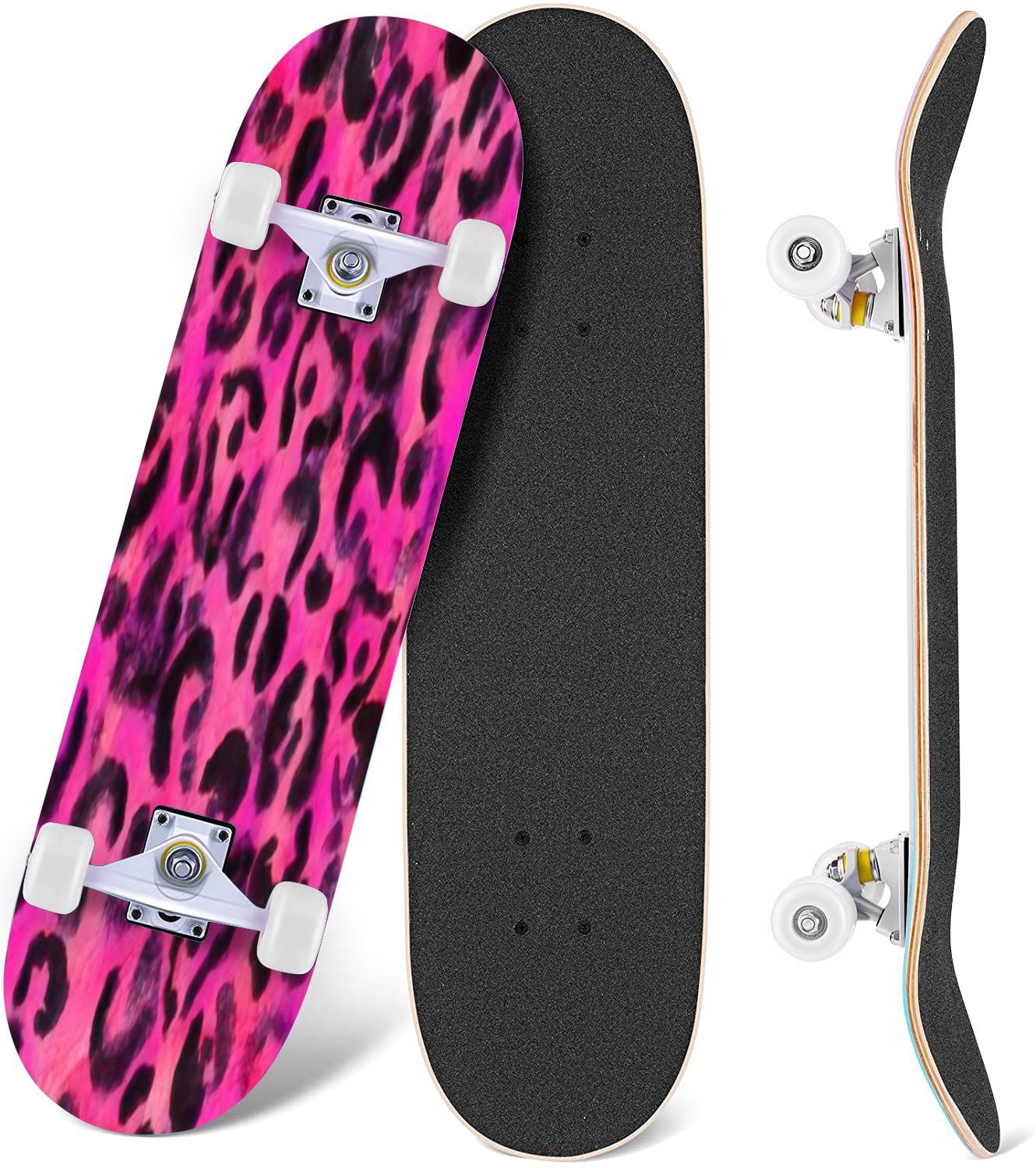 Prxcm Skateboard Complete for Beginners Adults Teens 31 x 8" Bright ...