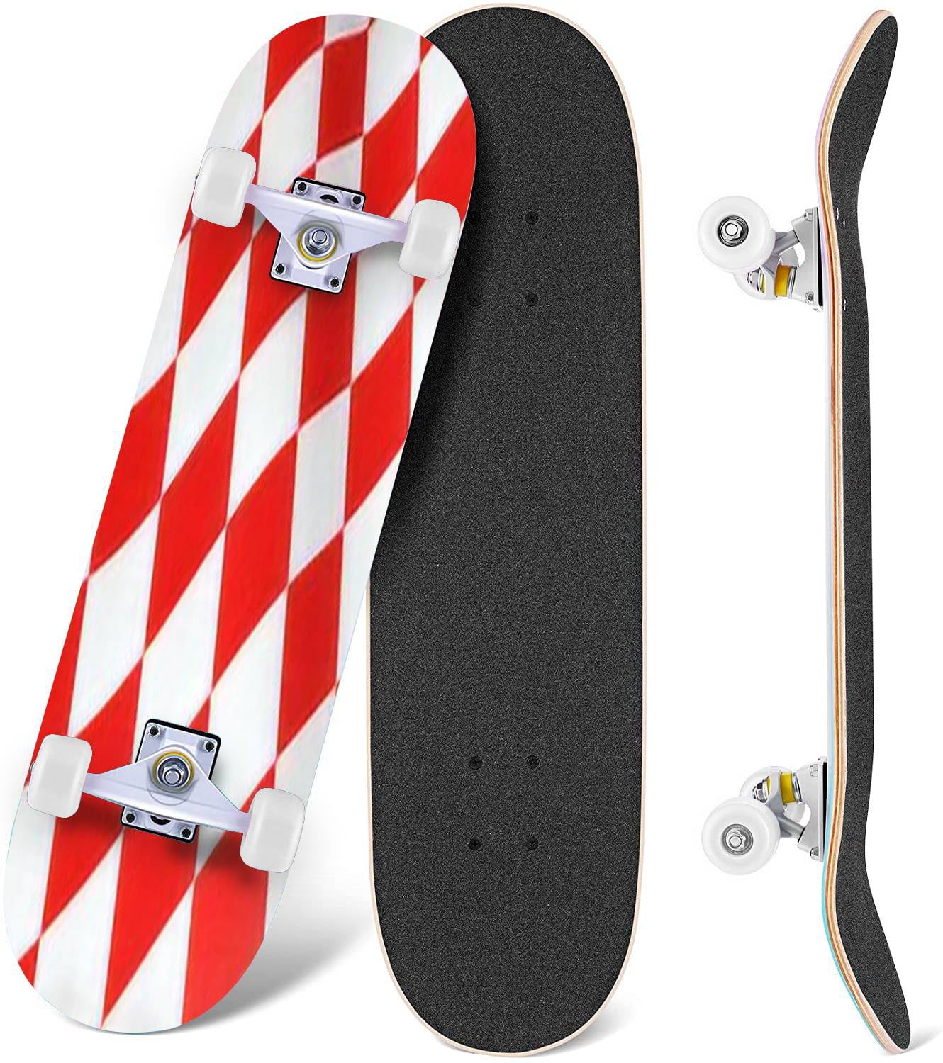 Prxcm Skateboard Complete for Beginners Adults Teens 31 x 8" Close up ...