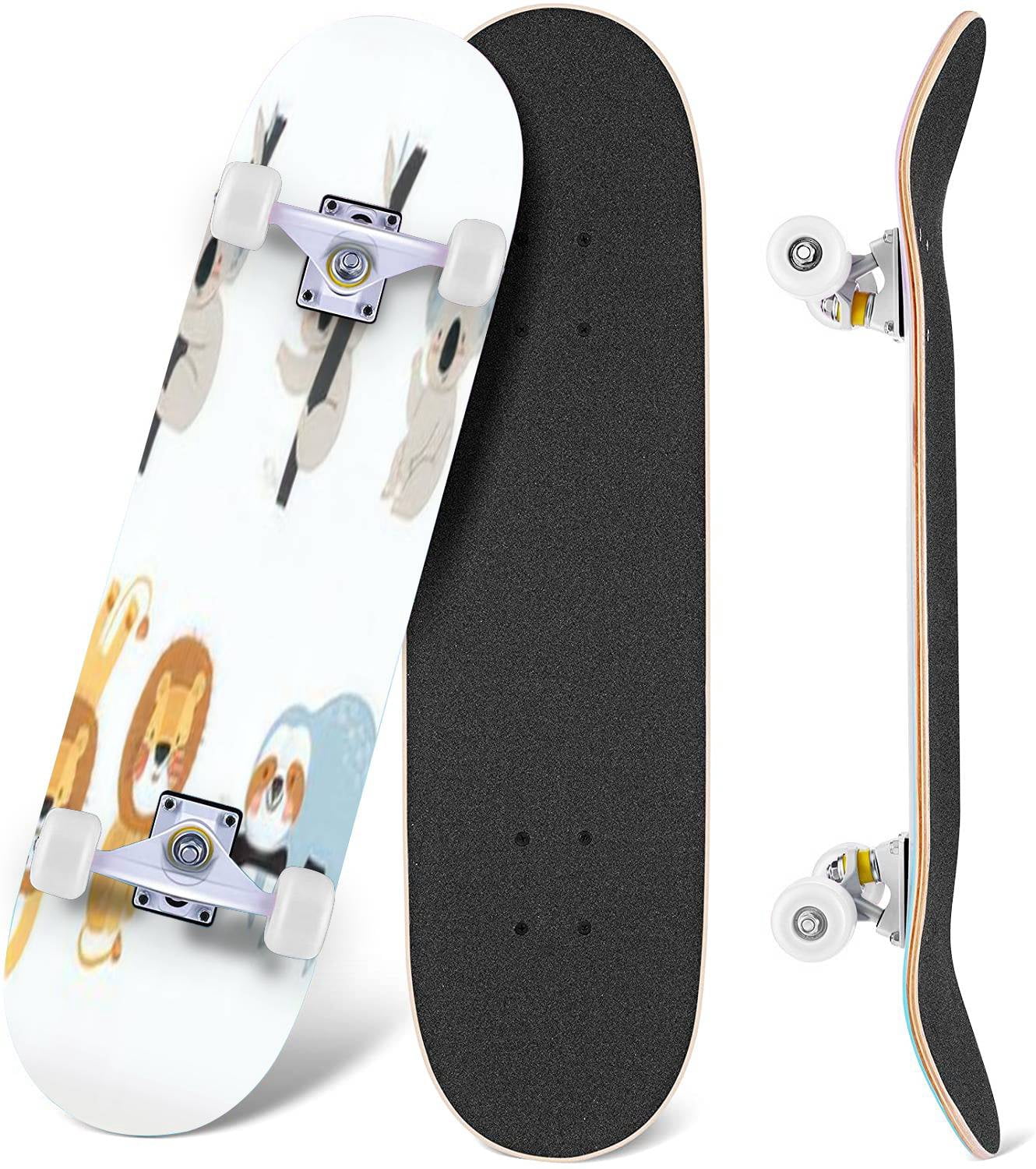 Prxcm Skateboard Complete for Beginners Adults Teens 31 x 8" Cute ...