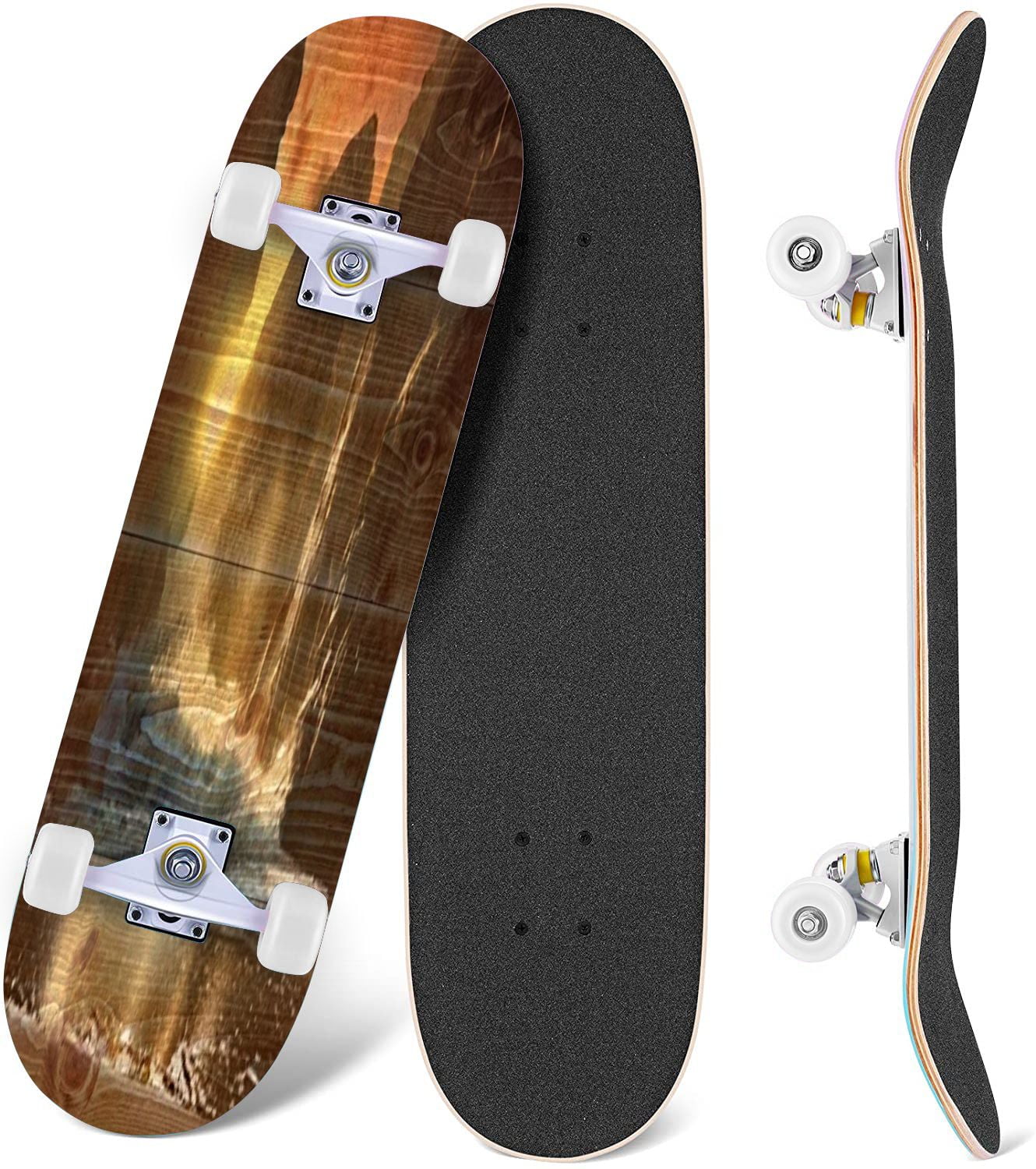 Prxcm Skateboard Complete for Beginners Adults Teens 31 x 8" Fantastic ...