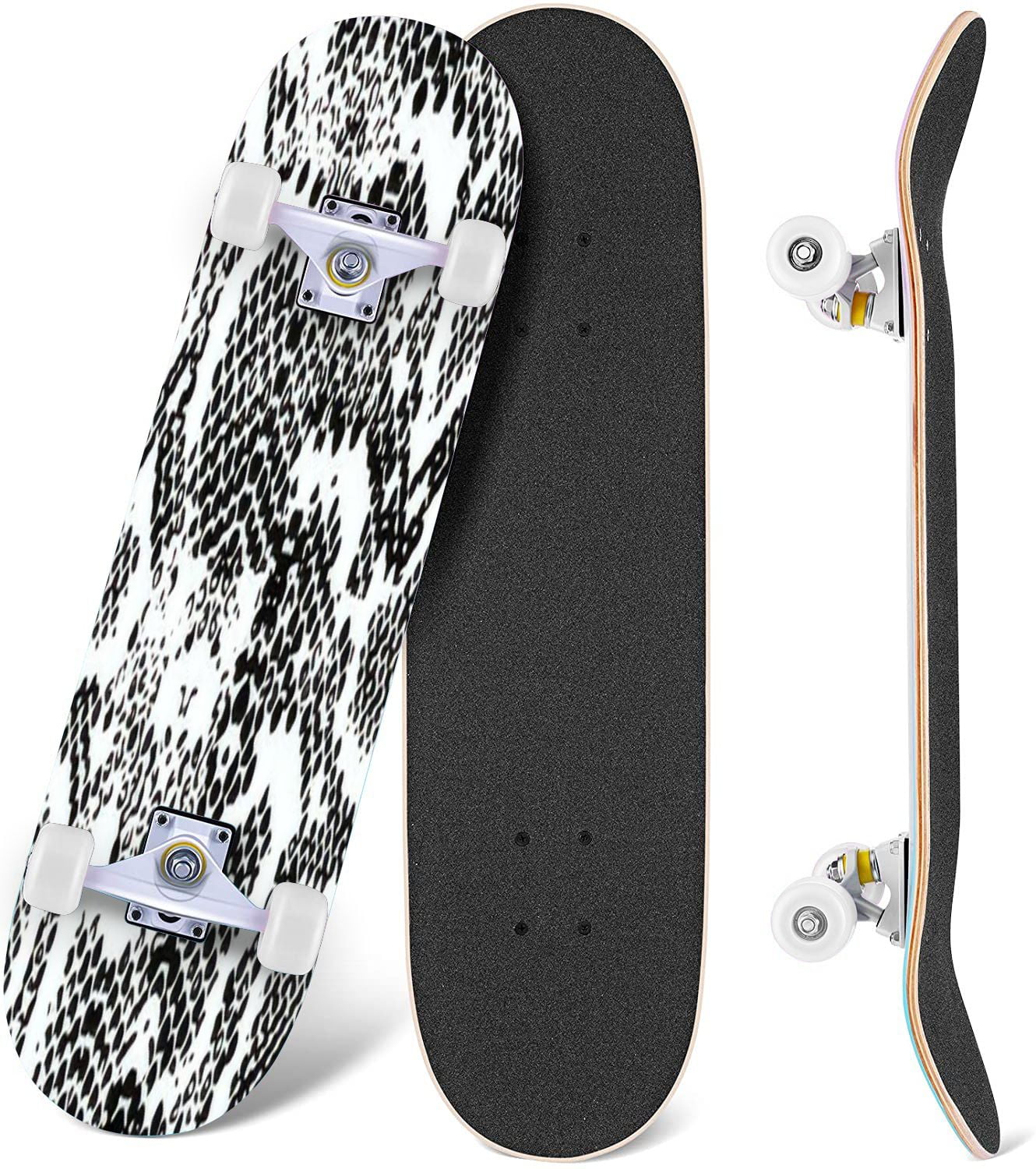 Prxcm Skateboard Complete for Beginners Adults Teens 31 x 8" Full ...