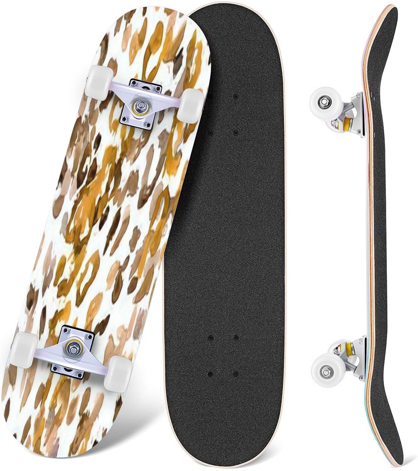 Prxcm Skateboard Complete for Beginners Adults Teens 31 x 8" Indigo ...