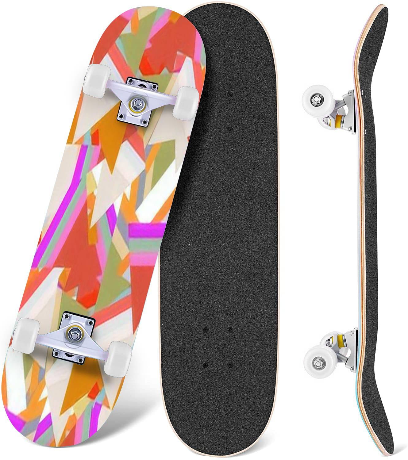 Prxcm Skateboard Complete for Beginners Adults Teens 31 x 8" Modern ...