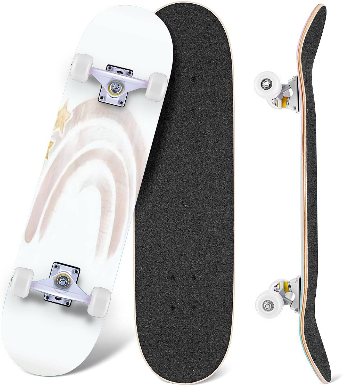 Prxcm Skateboard Complete for Beginners Adults 31 x 8" Pastel color ...