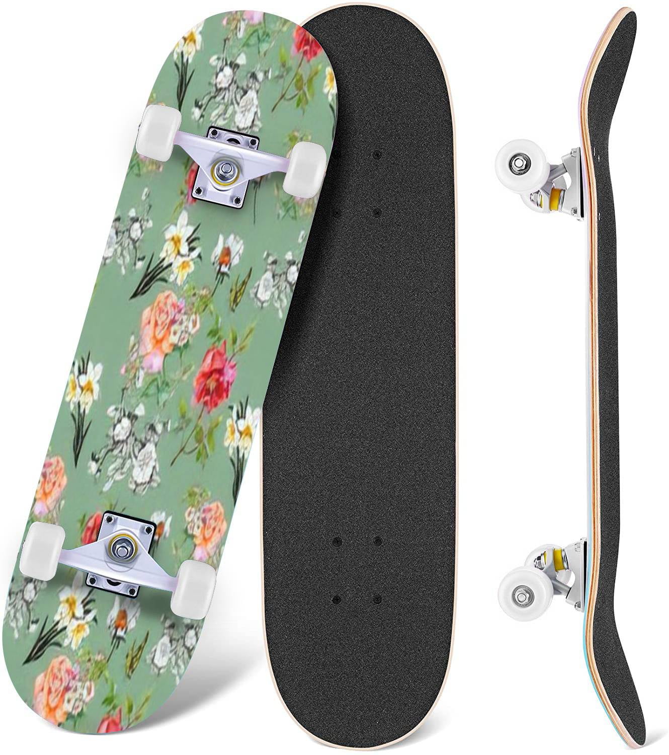 Prxcm Skateboard Complete for Beginners Adults 31 x 8" Watercolor ...