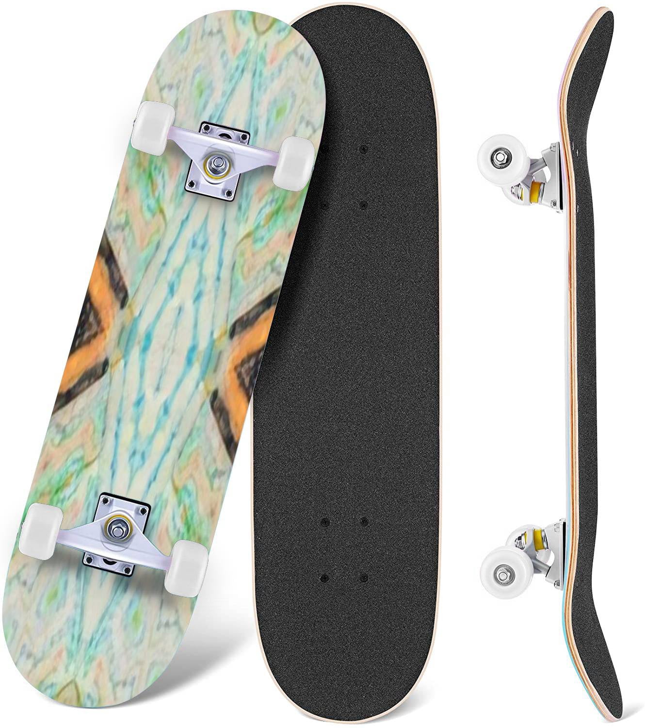 Prxcm Skateboard Complete for Beginners Adults Teens 31 x 8" Wet ...