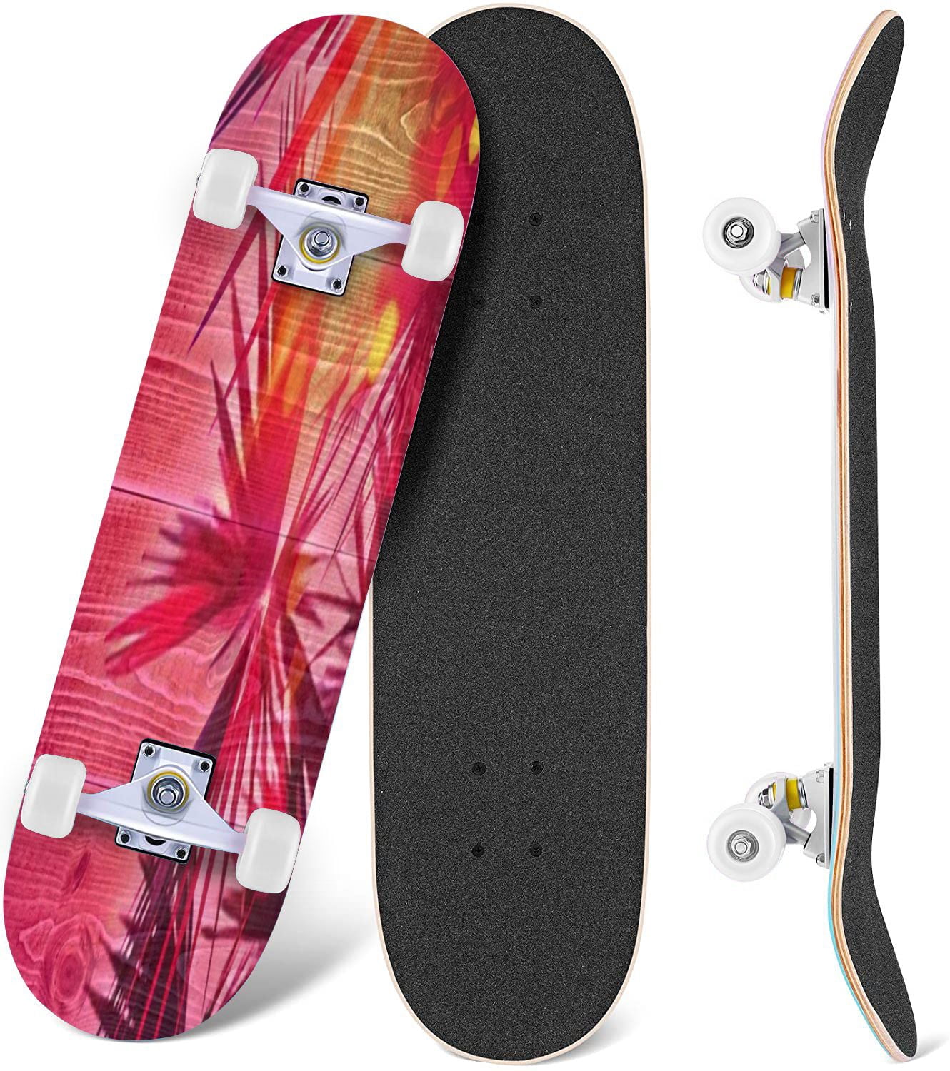 Prxcm Skateboard Complete for Beginners Adults Teens 31 x 8" space pink ...