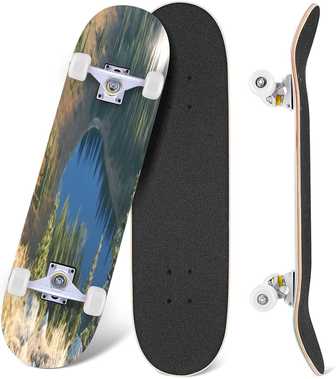 Prxcm Skateboard Complete for Beginners Adults 31 x 8" trees are ...