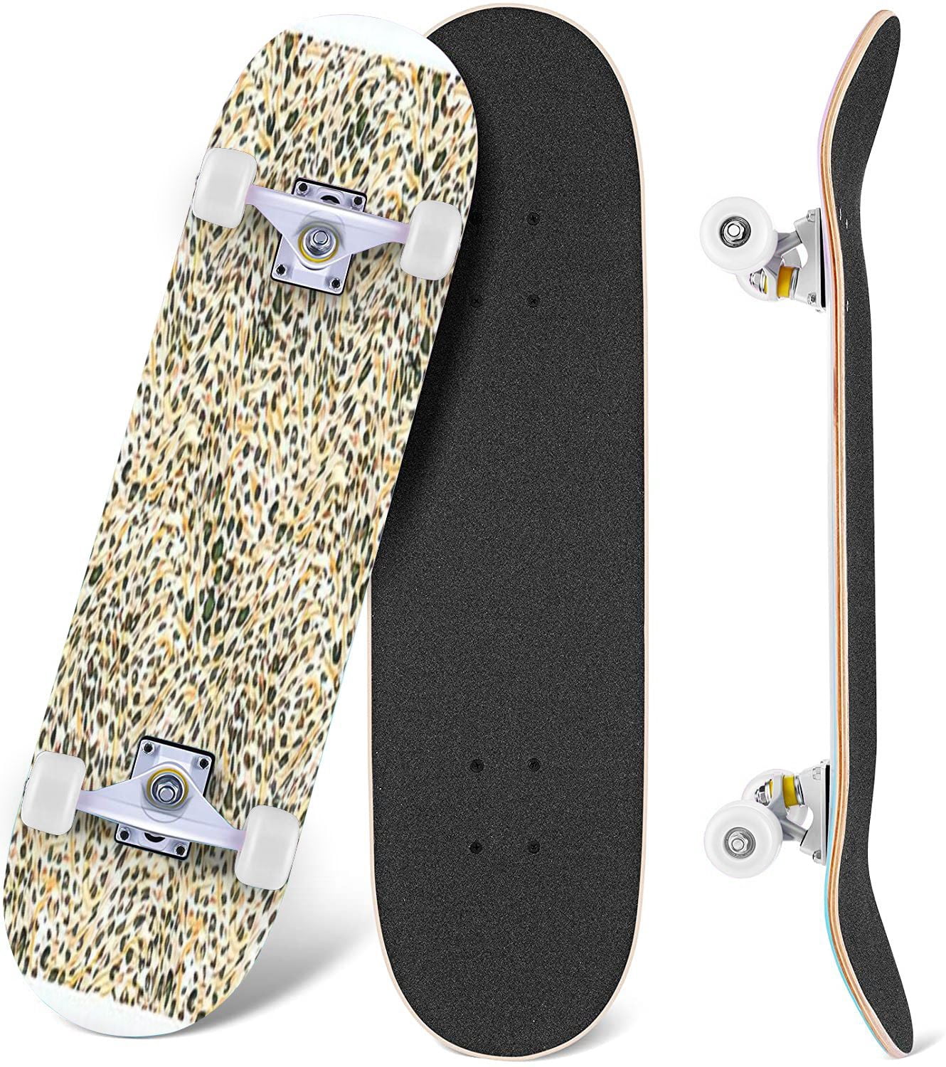 Prxcm Skateboard Complete for Beginners Adults Teens 31 x 8" Animal ...