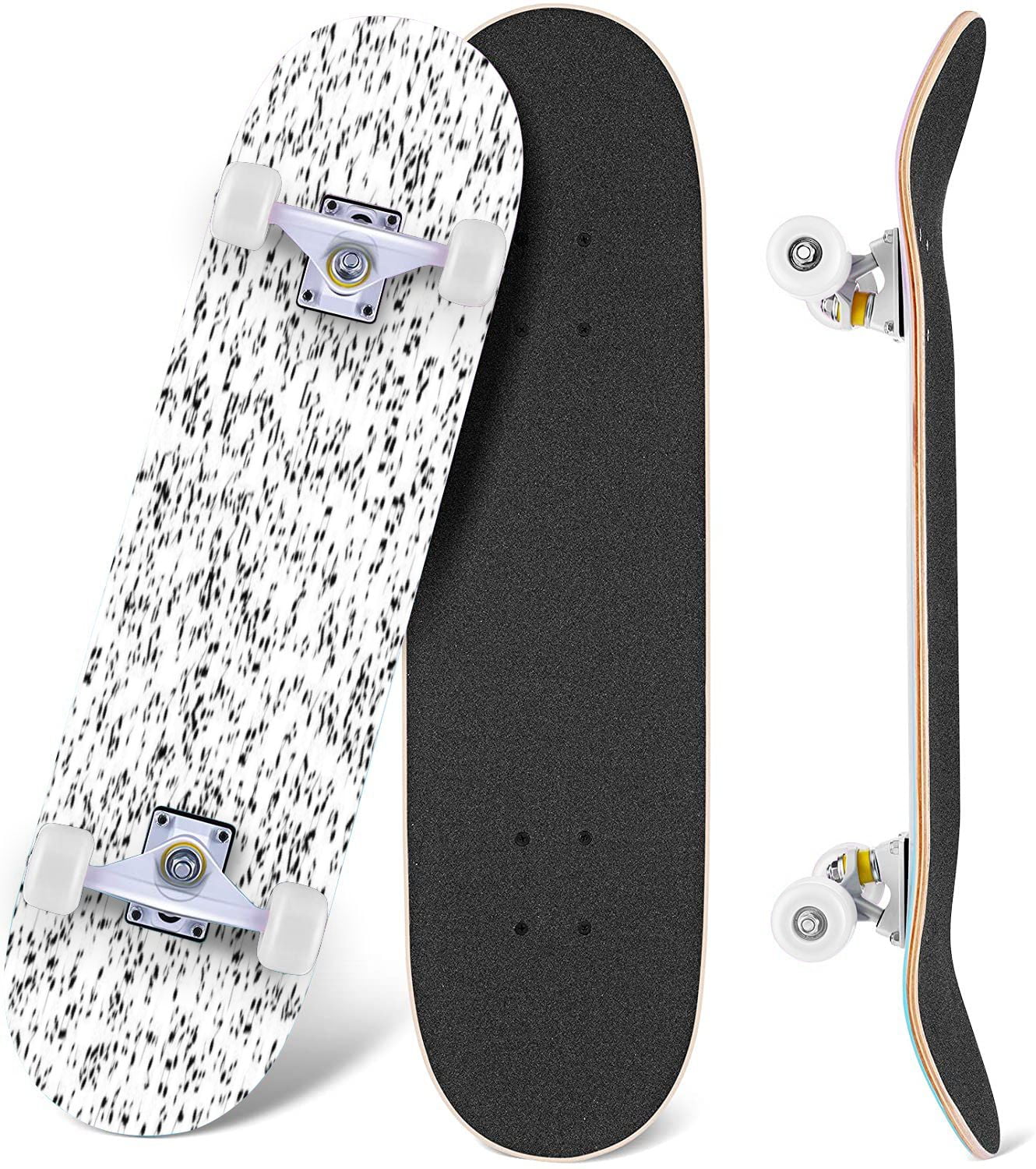 Prxcm Skateboard Complete for Beginners Adults Teens 31 x 8" Classical ...