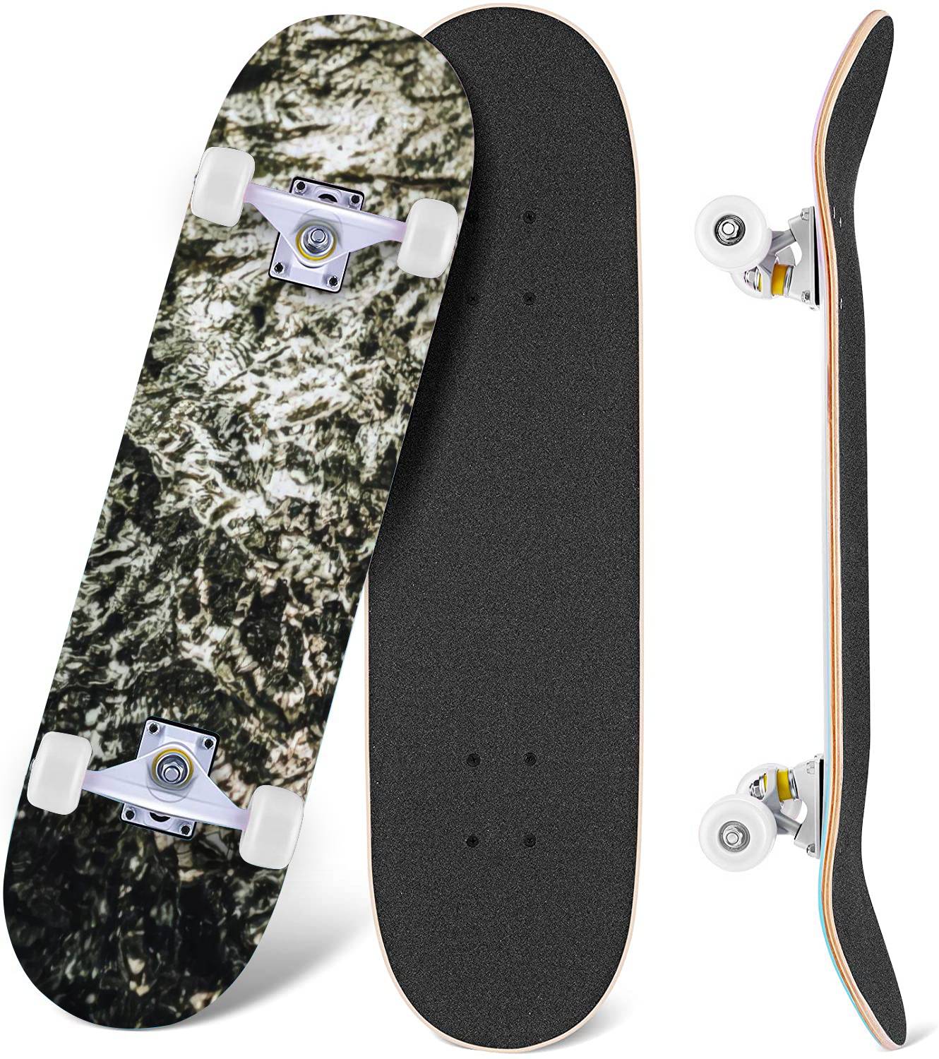 Prxcm Skateboard Complete for Beginners Adults Teens 31 x 8" Close up ...