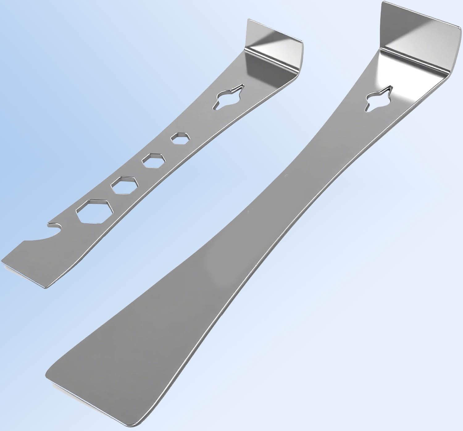 Pry Bar Scraper Set, Stainless Steel Flat Pry Bars with Hex Screwdriver ...