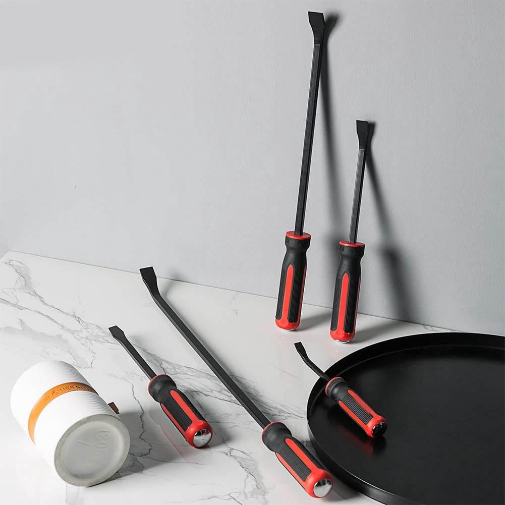 Pry Bar Set, Heavy Duty Pry Bars with Thicker Strike Caps, Mechanic ...
