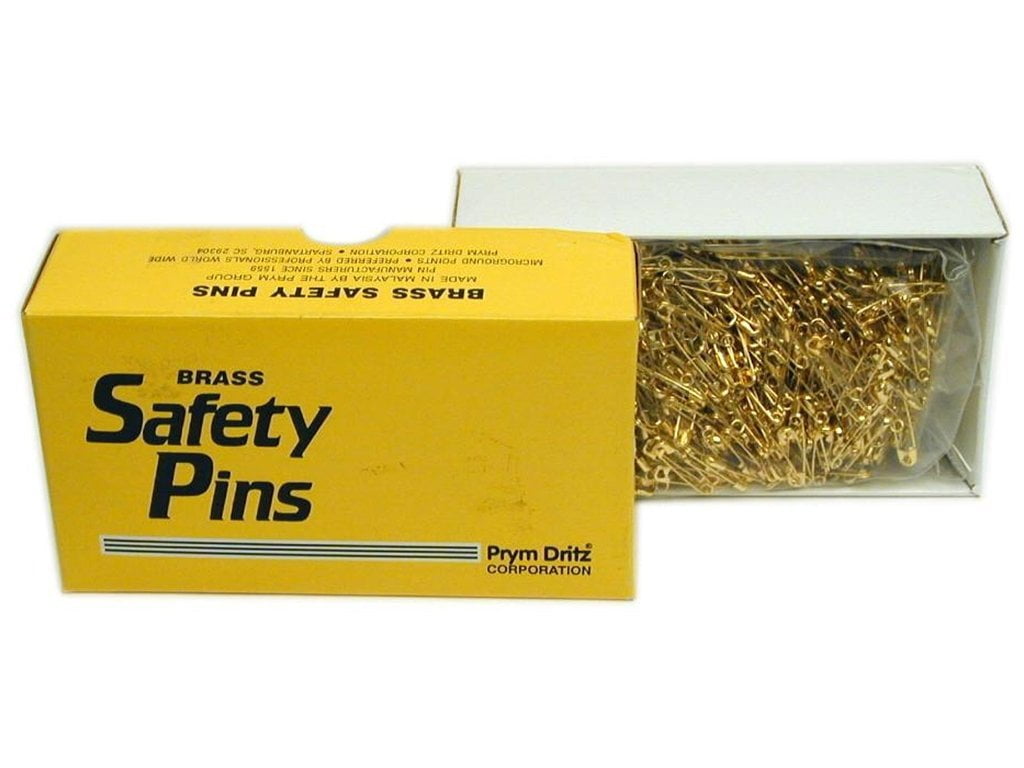 Prym Bulk Safety Pins Gilt Plated Brass Size 0- Gold color - 10 gross ...