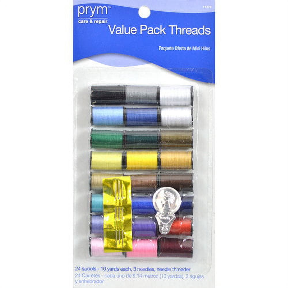 Prym Multi-color 100% Polyester Sewing Thread, 10 yd (24 Pieces ...