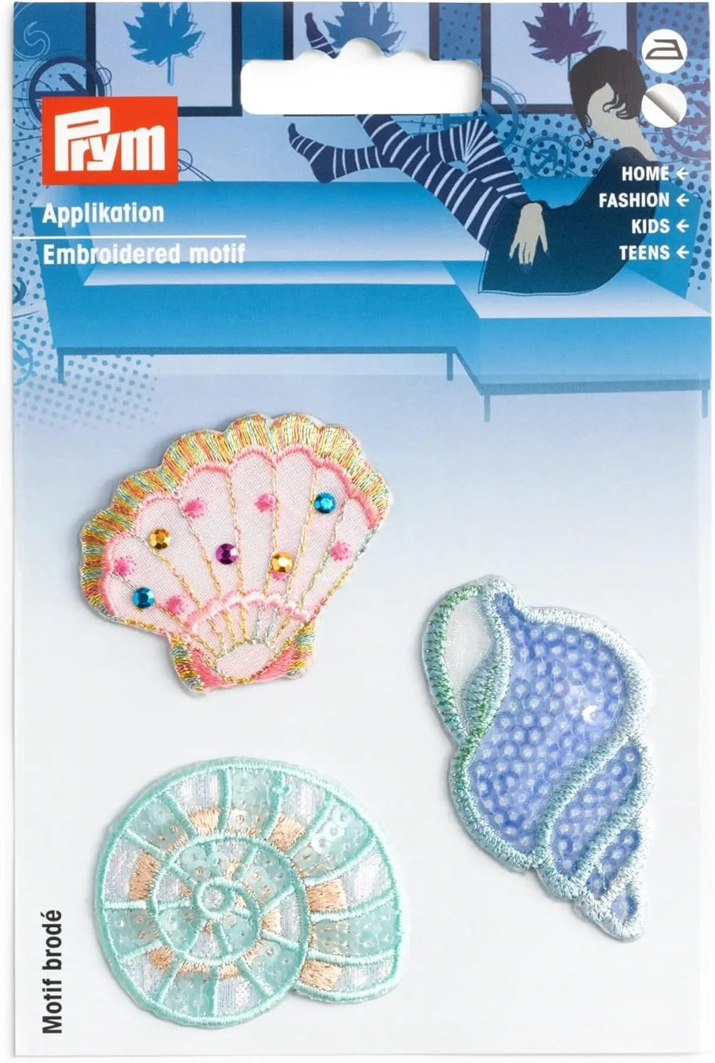 Prym, Shells, 3 pc Appliques, Blue 3 Count - Walmart.com