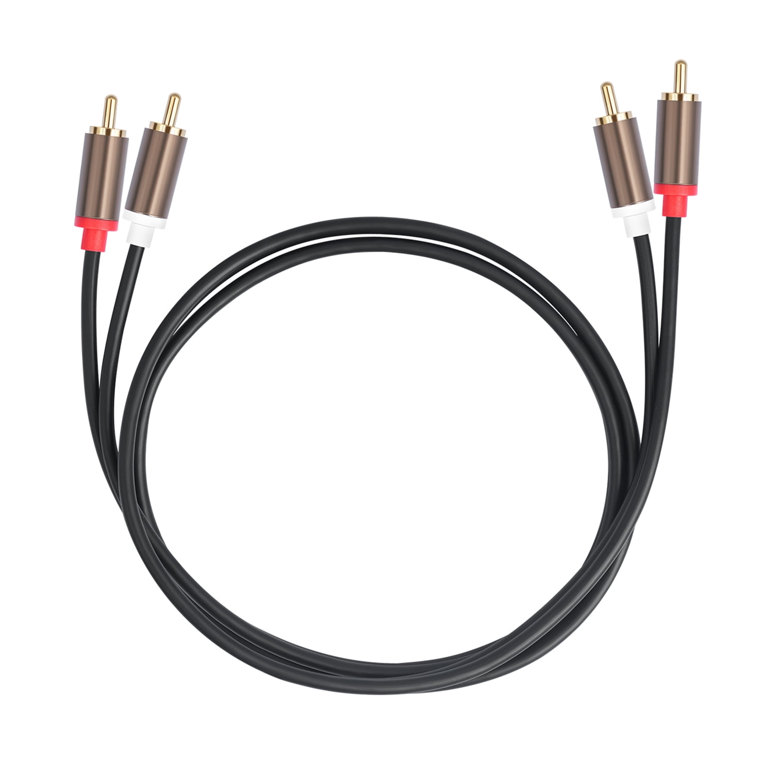 Pryntopha 2RCA Male to Male Stereo Cable with Gold Plated Connectors ...