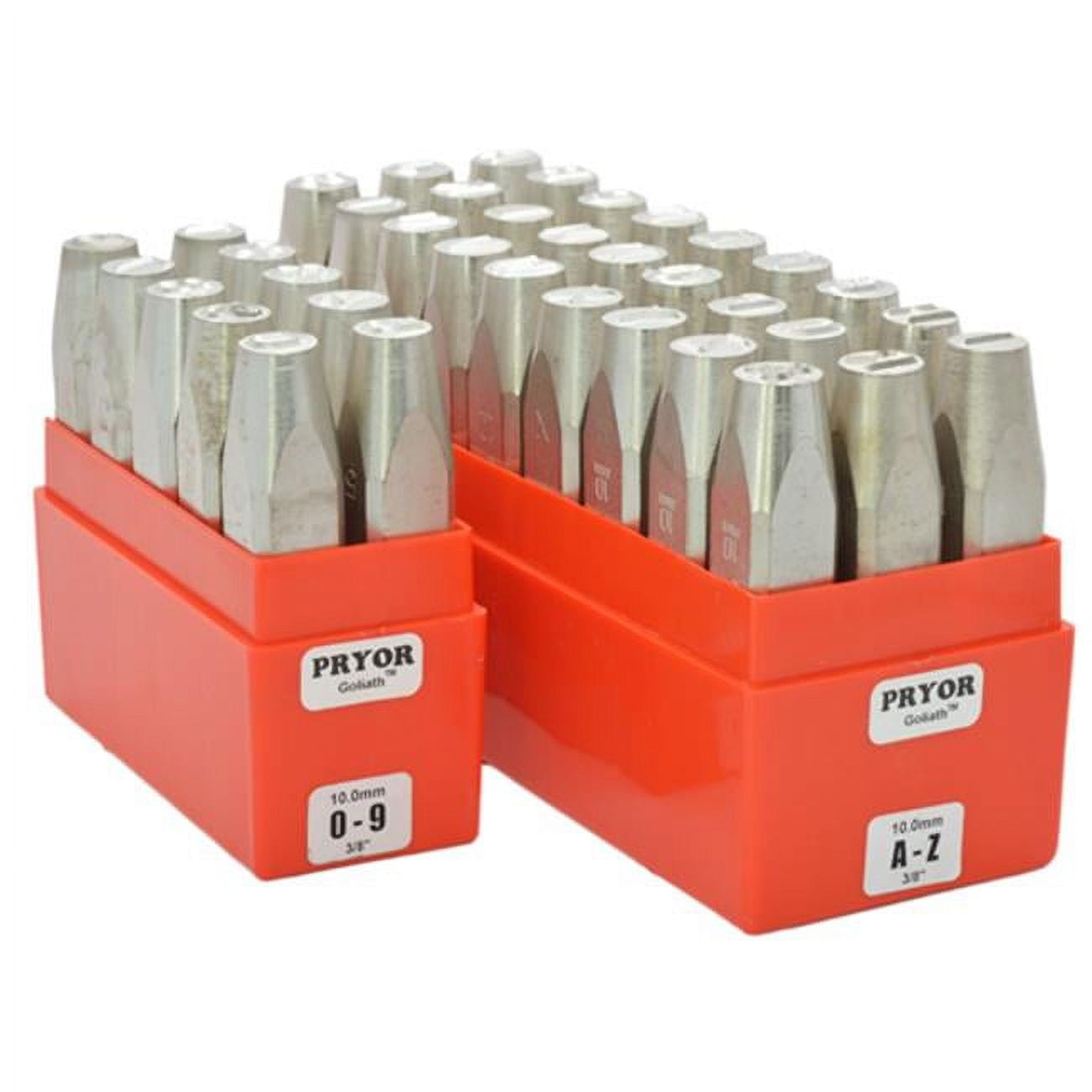Pryor PHD37100 0.38 in. Heavy Duty Goliath Hand Stamp Combo Letter and ...