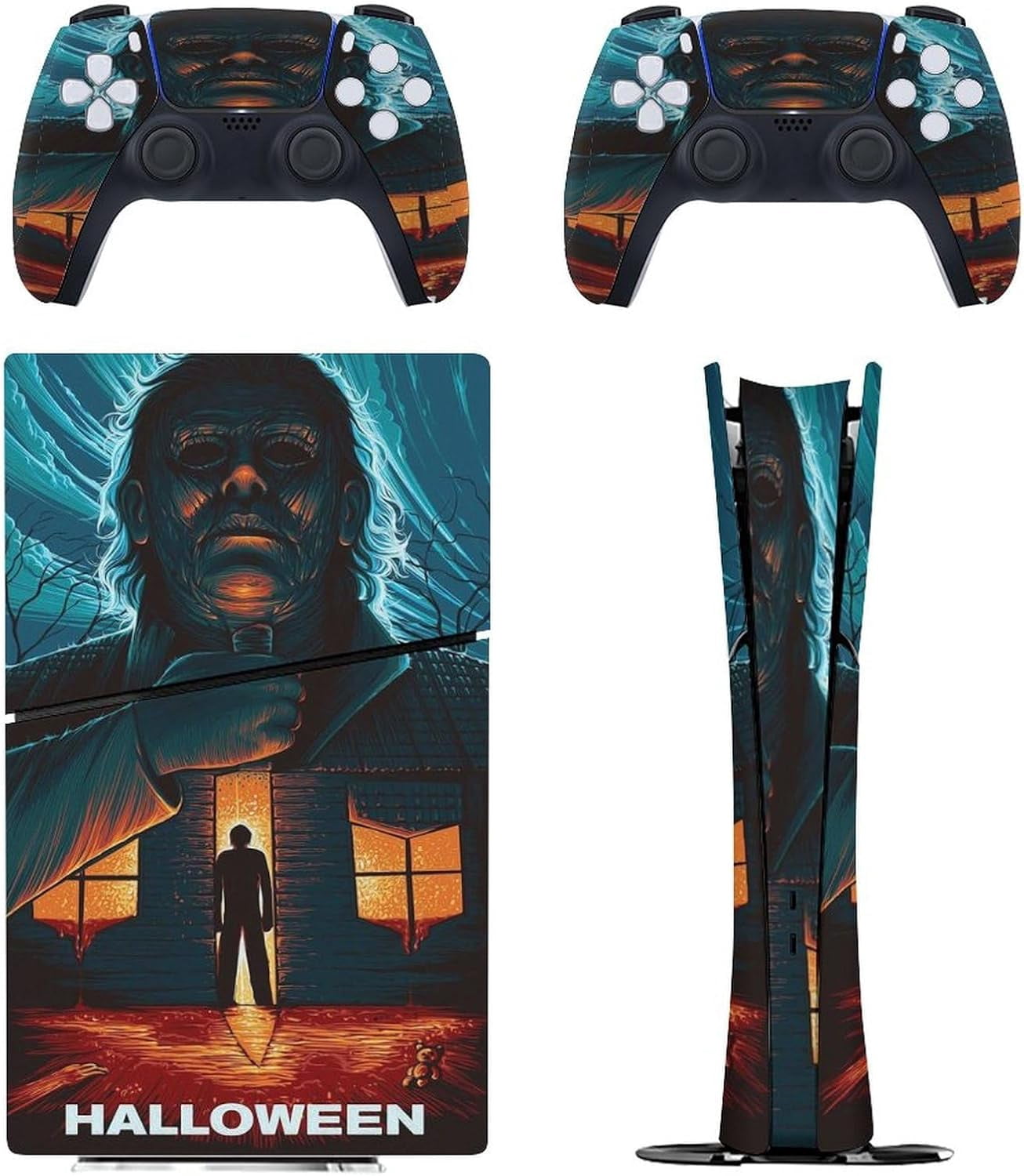Ps5 Slim Stickers Ps5 Controller Skin Halloween Michael Myerss Ps5 Skin ...