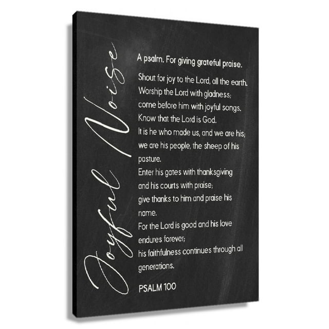 Psalm 100 Wall Art Bible Verse Poster Nature Wall Hanging Decoration ...