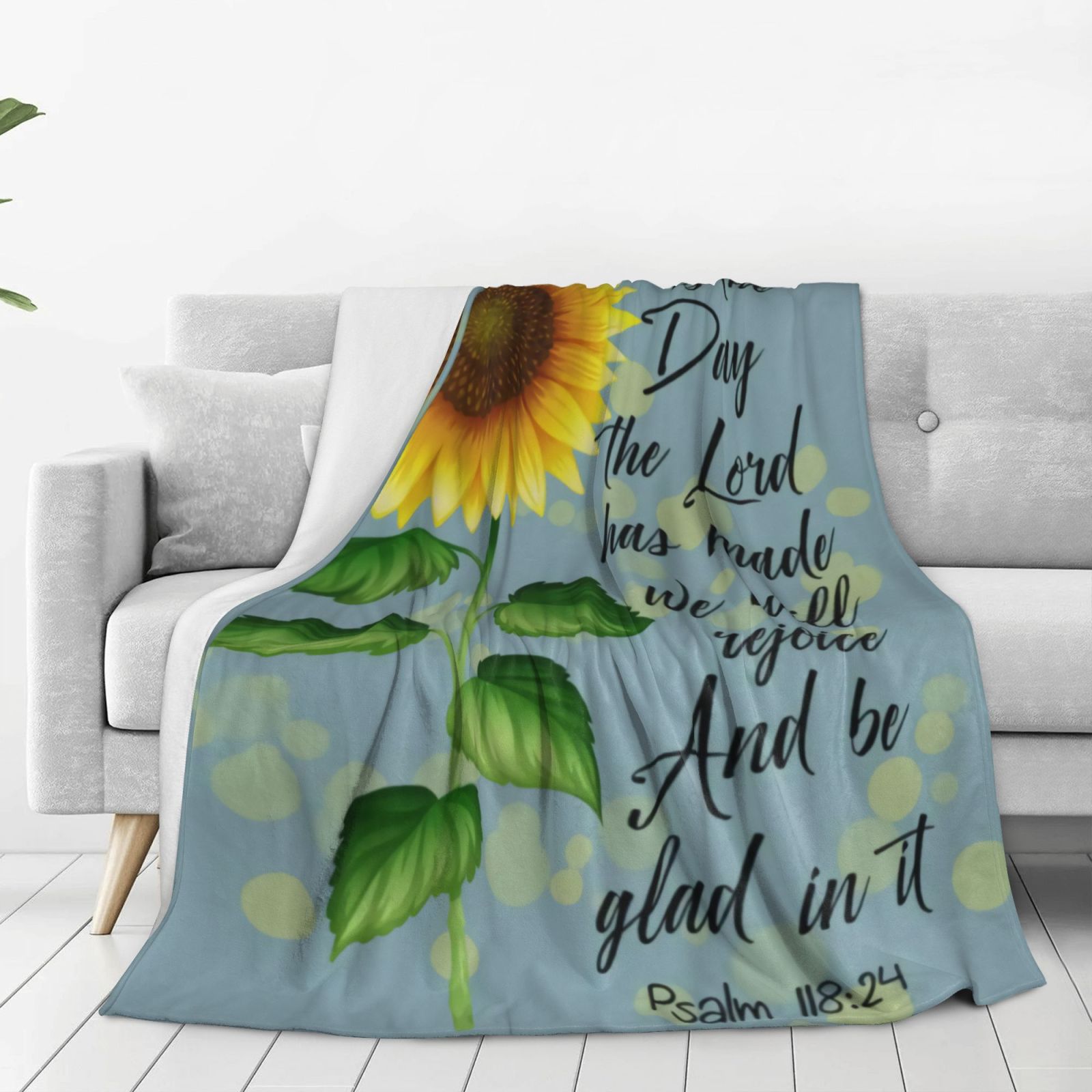 Psalm 118 24 This Is The Day The Lord Has Made Bible Verse Blanket ...