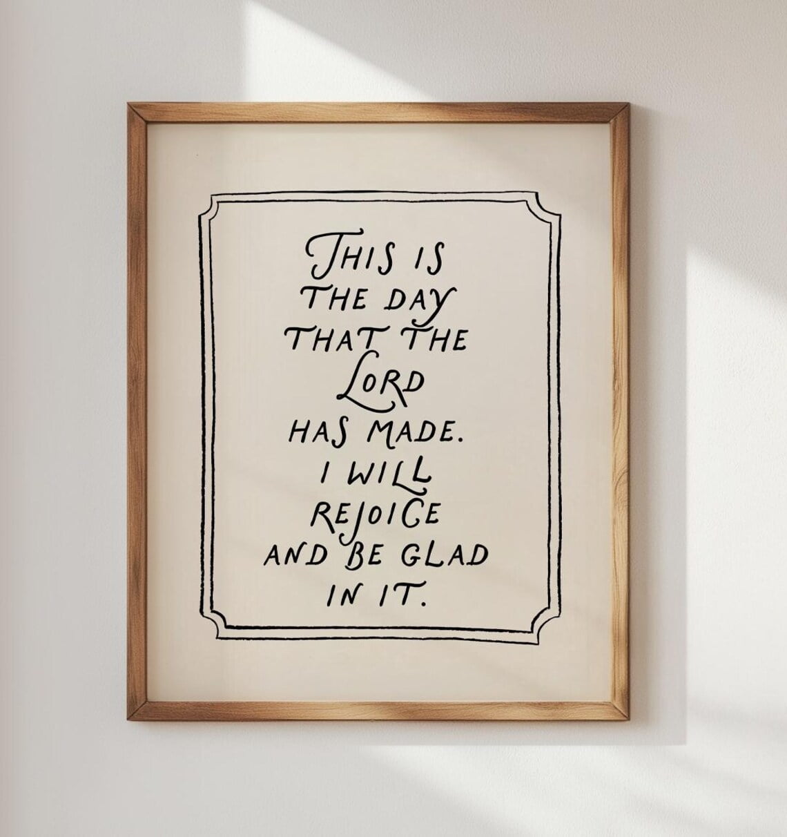 Psalm 118 Print, Christian Scripture Art, Minimalist Bible Verse This ...