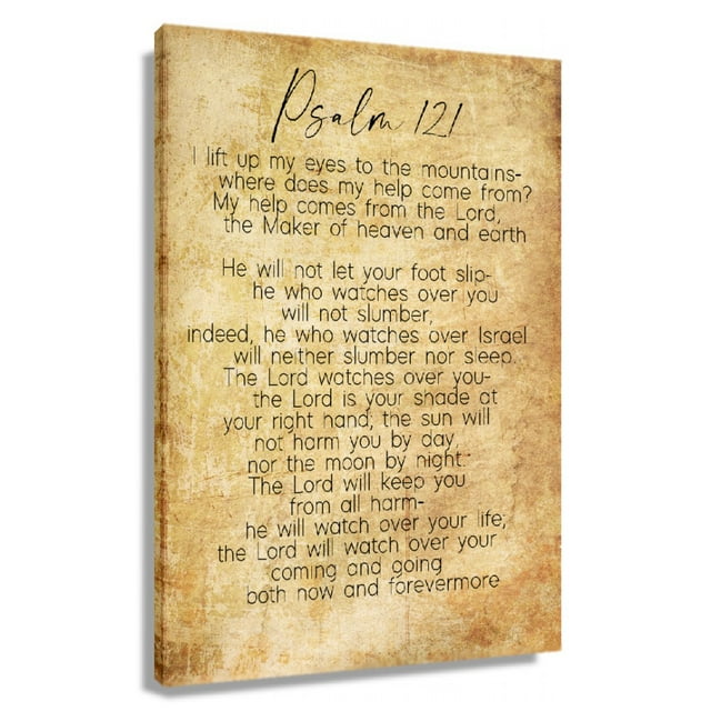 Psalm 121 Bible Quote Wall Art Scripture Posters Deco for Bathroom ...