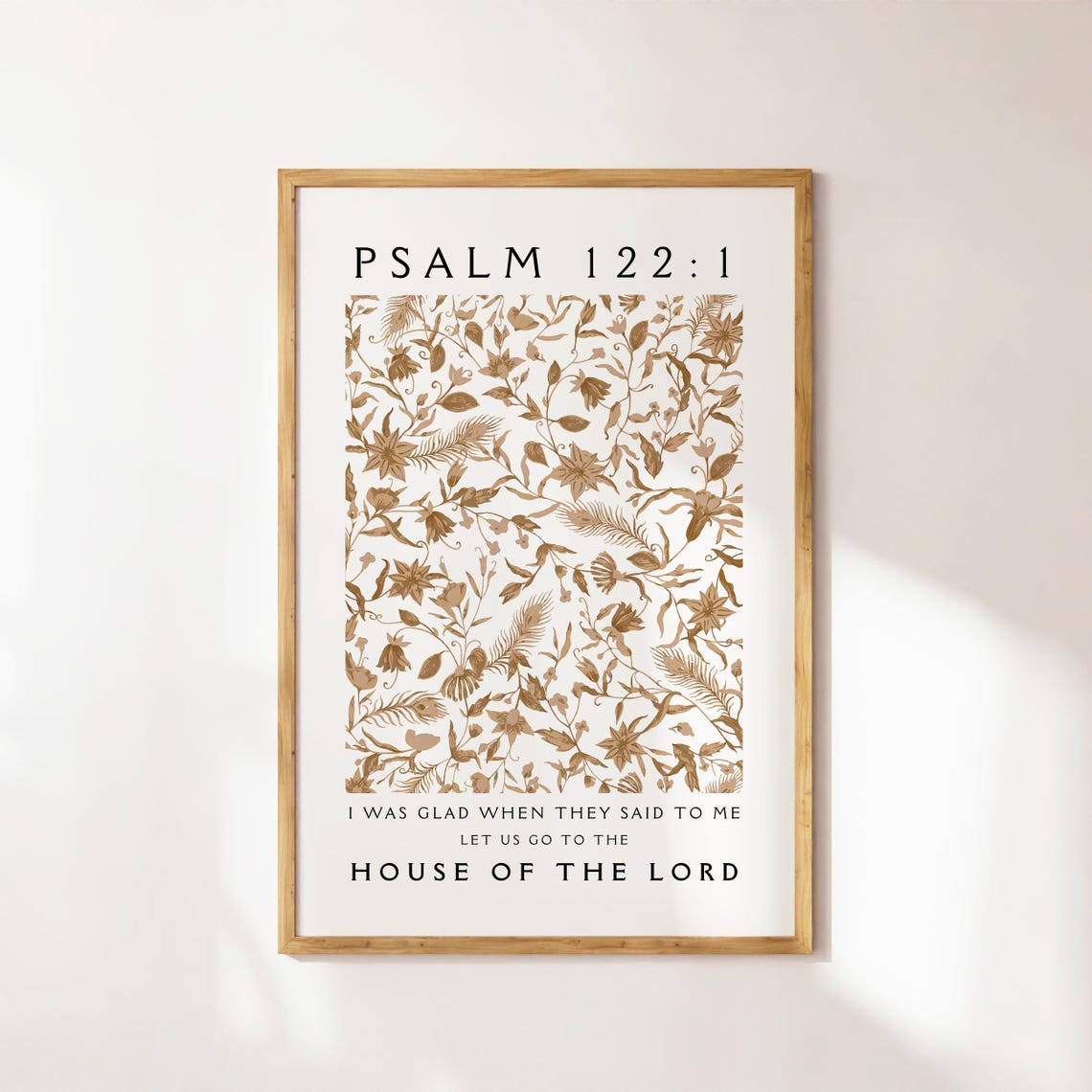 Psalm 122 Vintage Wall Art, Christian Wall Art, Bible Verse Art ...