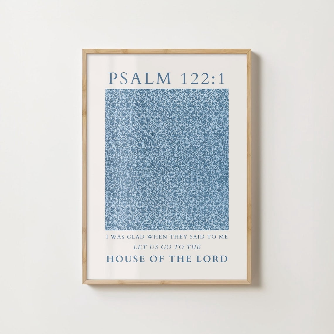 Psalm 122 William Morris Print, Vintage Floral Poster, Christian Wall ...
