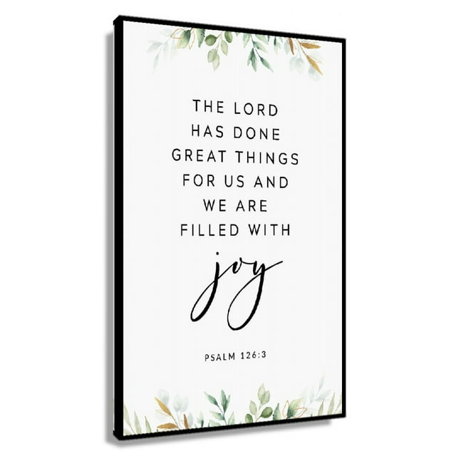 Psalm 126 3 The Lord Has Done Great Things Bible Verse Printable Wall ...