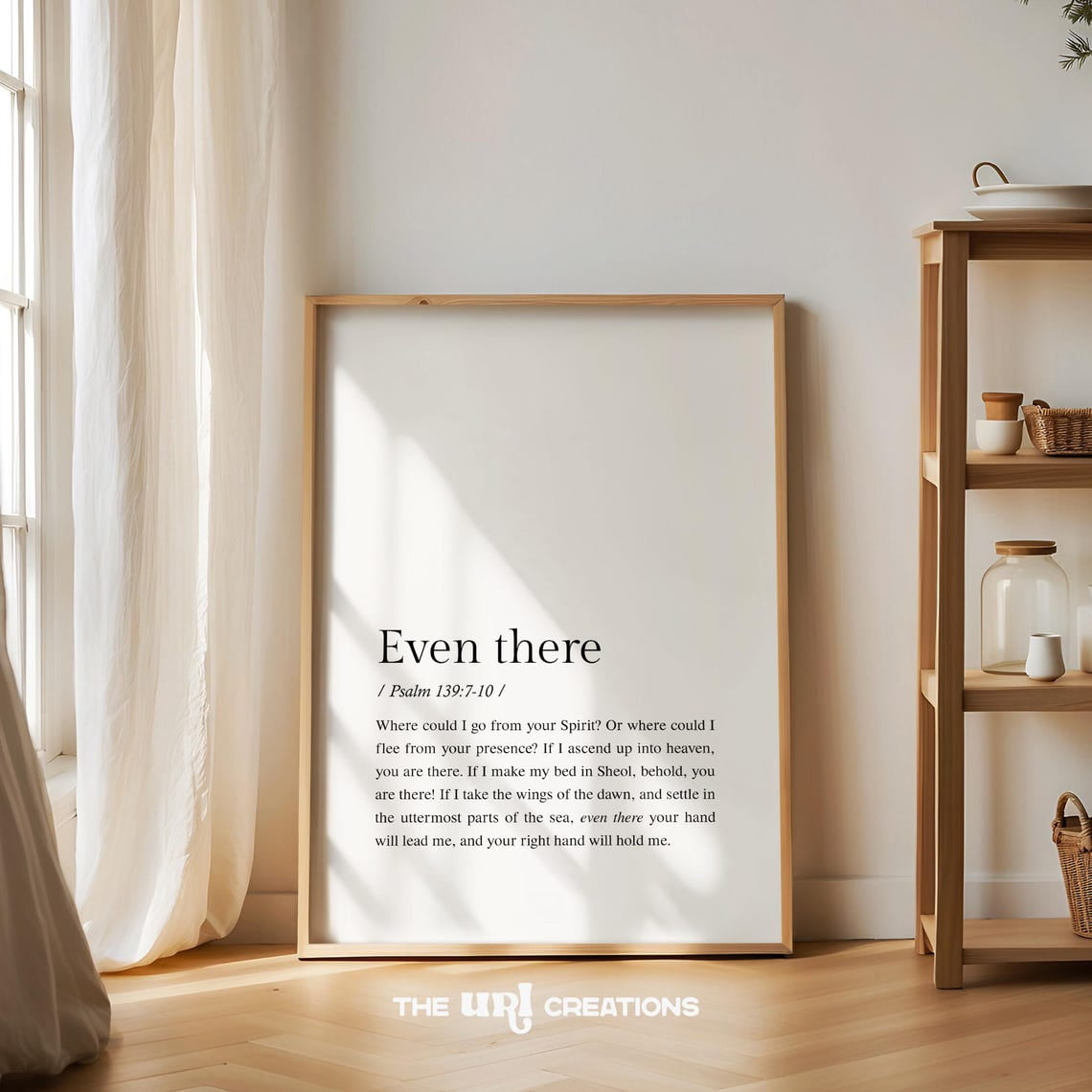 Psalm 139 Bible Verse Wall Art, Modern Christian Art, Definition Print ...