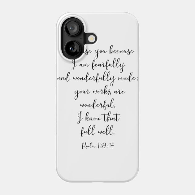 "Psalm 139" Christian Bible Verse God's Omniscience Love Case for Apple ...