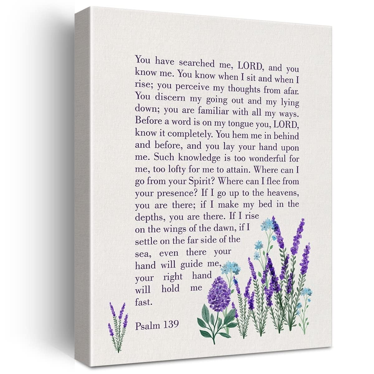 Psalm 139 You Have Searched Me Bible Verse Canvas Home Wall Art Decor ...