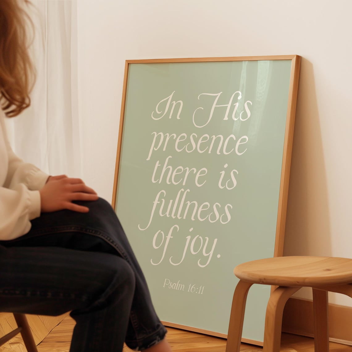 Psalm 16:11 Christian Wall Art Bible Verse Quote Coastal Granddaughter ...