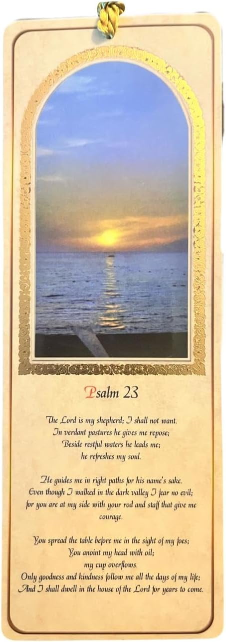 Psalm 23 Bookmarks Salmo Spa with The Lord is My Shepherd Prayer Card ...