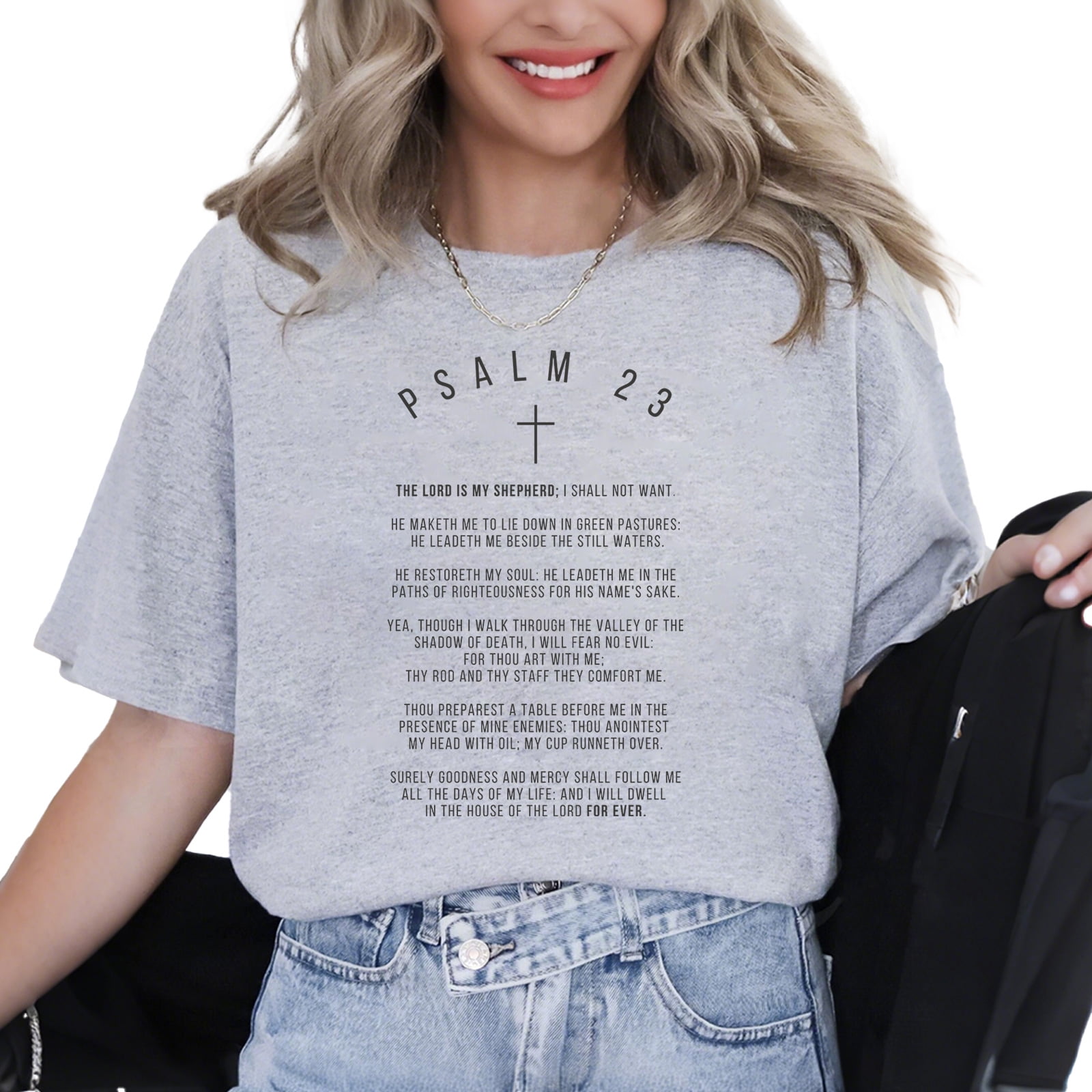 Psalm 23 Christian Comfort Tshirt Lord Is My Shepherd Faith Based Shirt ...