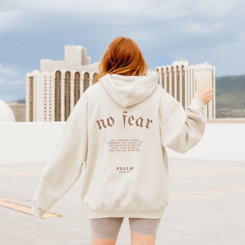 Psalm 23 Christian Hoodie Bible Verse Hoodie Christian Merch Men's ...