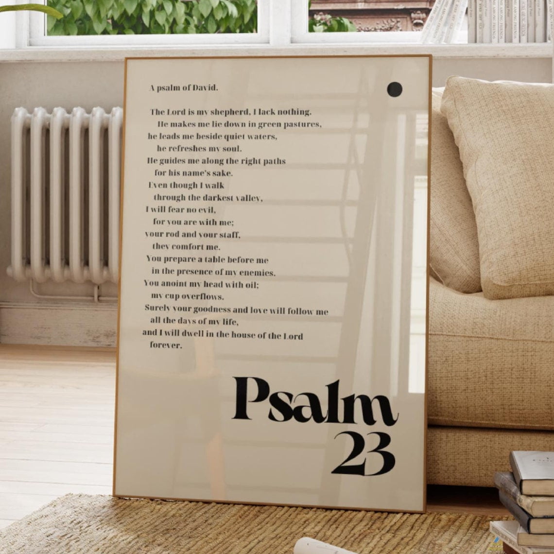 Psalm 23 Christian Modern Wall Art Print Doxology The Lord Is My ...