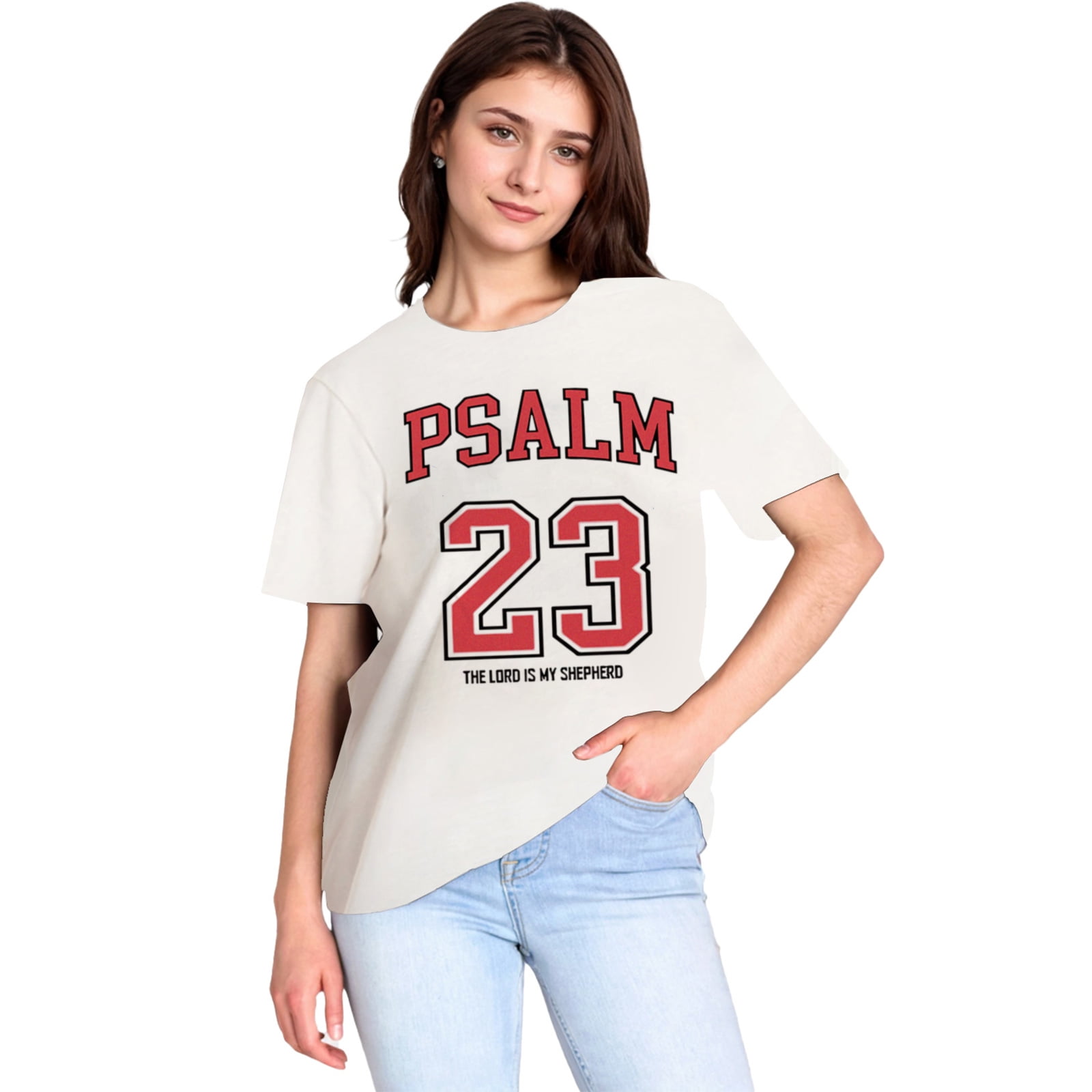 Psalm 23 The Lord Is My Shepherd T-Shirt Classic Script T-Shirt For ...