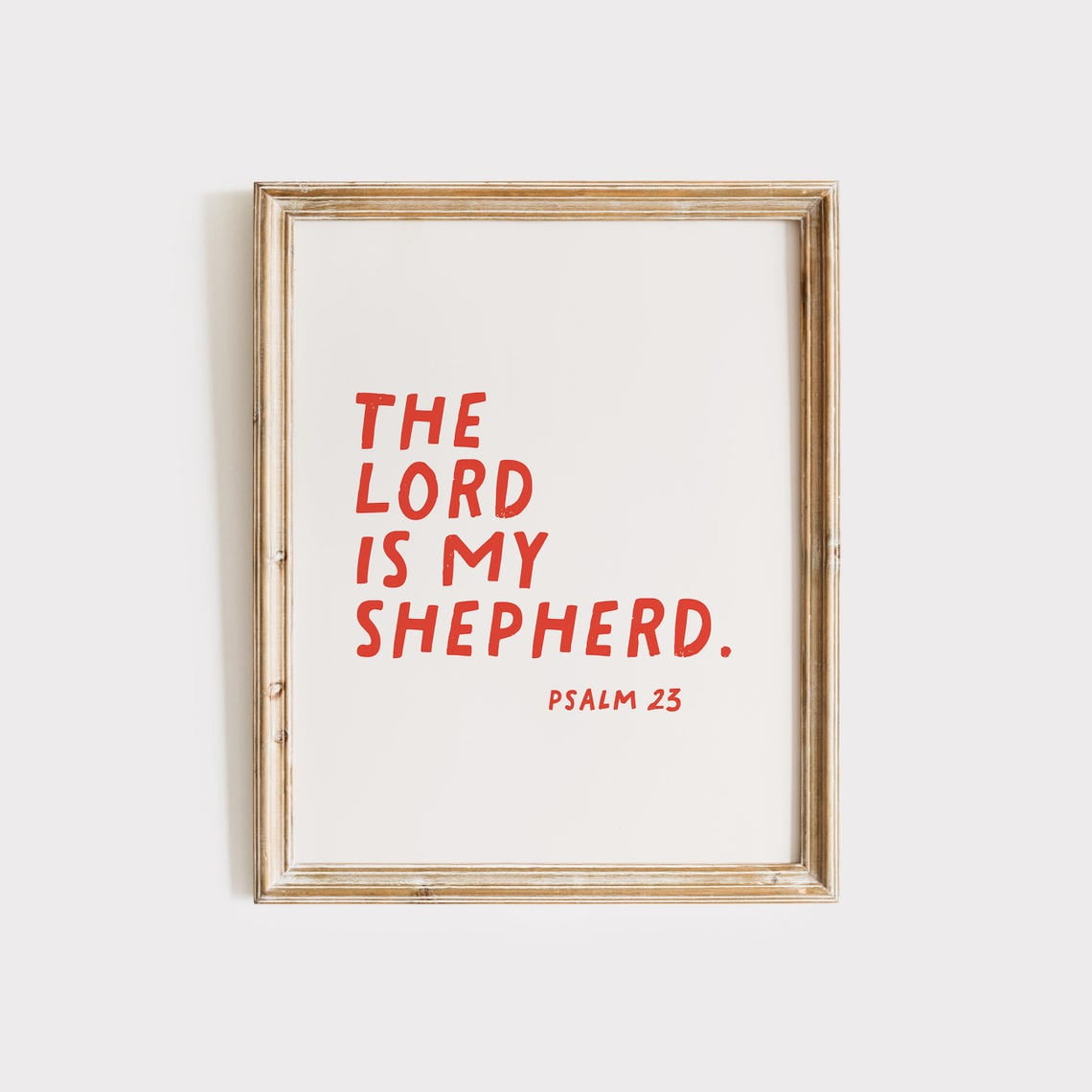 Psalm 23 Print, Christian Wall Art, Bible Verse Decor, Dorm Room Trendy ...