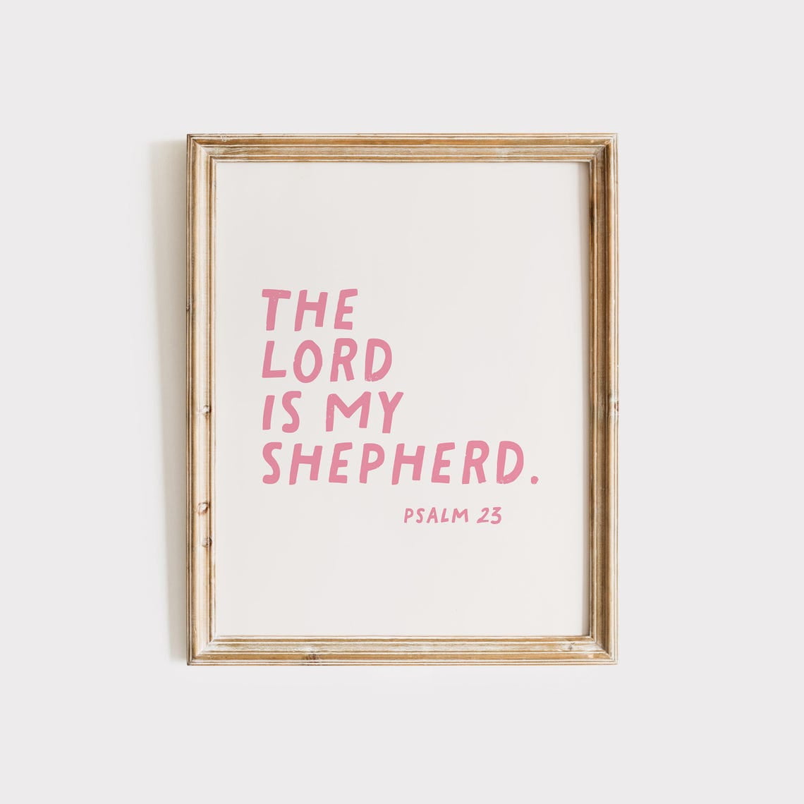 Psalm 23 Print, Christian Wall Art, Bible Verse Wall Art, Trendy ...