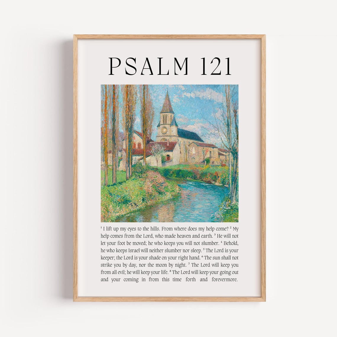 Psalm 23 Scripture Print, Bible Verse Wall Art, Christian Typography ...